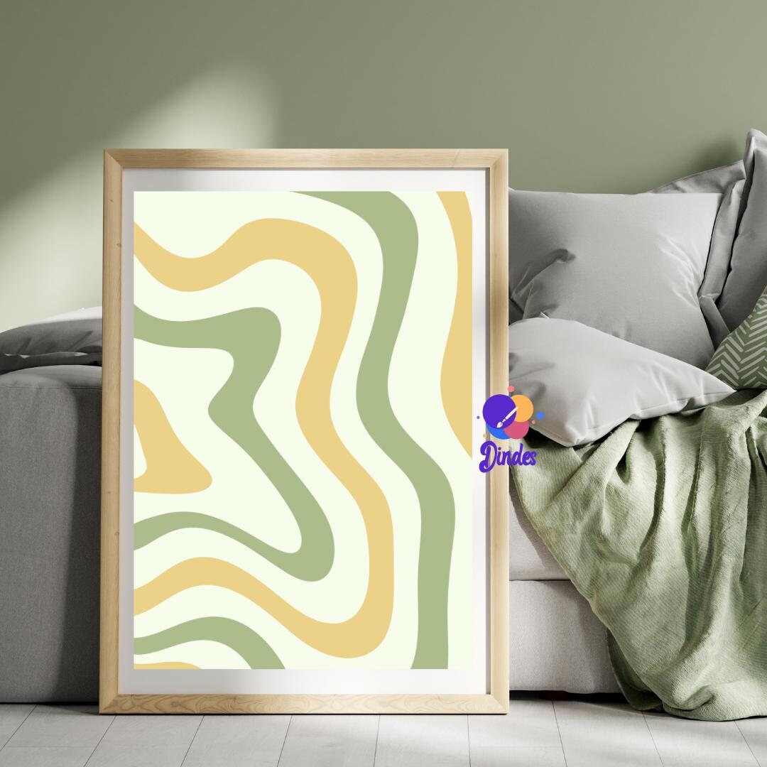 Boho Swirl Wall Art Printable Modern Bohemian Decor Print Printable ...