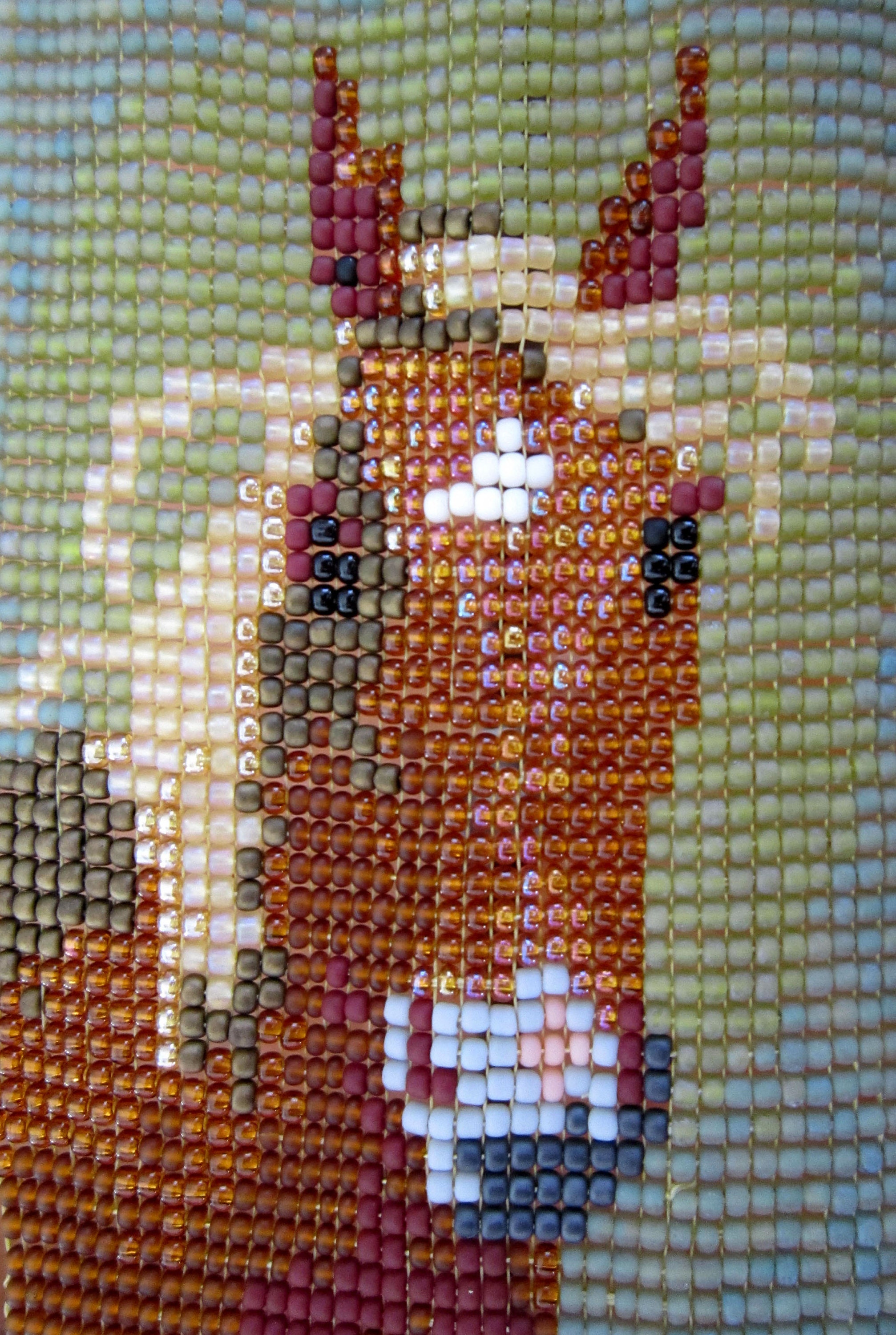 Horse Portrait Bead Loom Pattern: Little Red Horse Design (digital ...