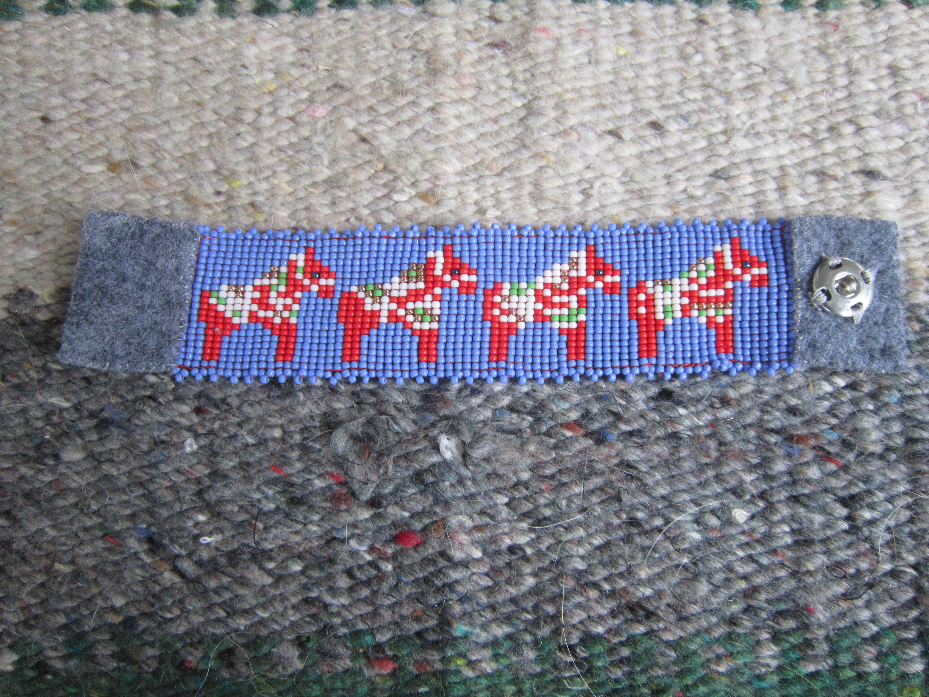 Dala Horse Pattern Beaded Band, Swedish Horses Pattern for Beading Loom ...