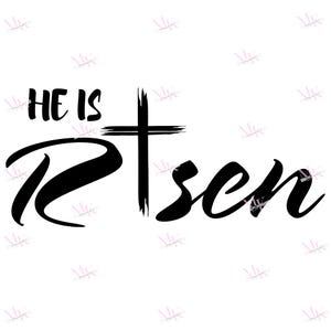 He is RISEN Svg, Jesus Svg, RISEN Svg, Cross Svg - Etsy
