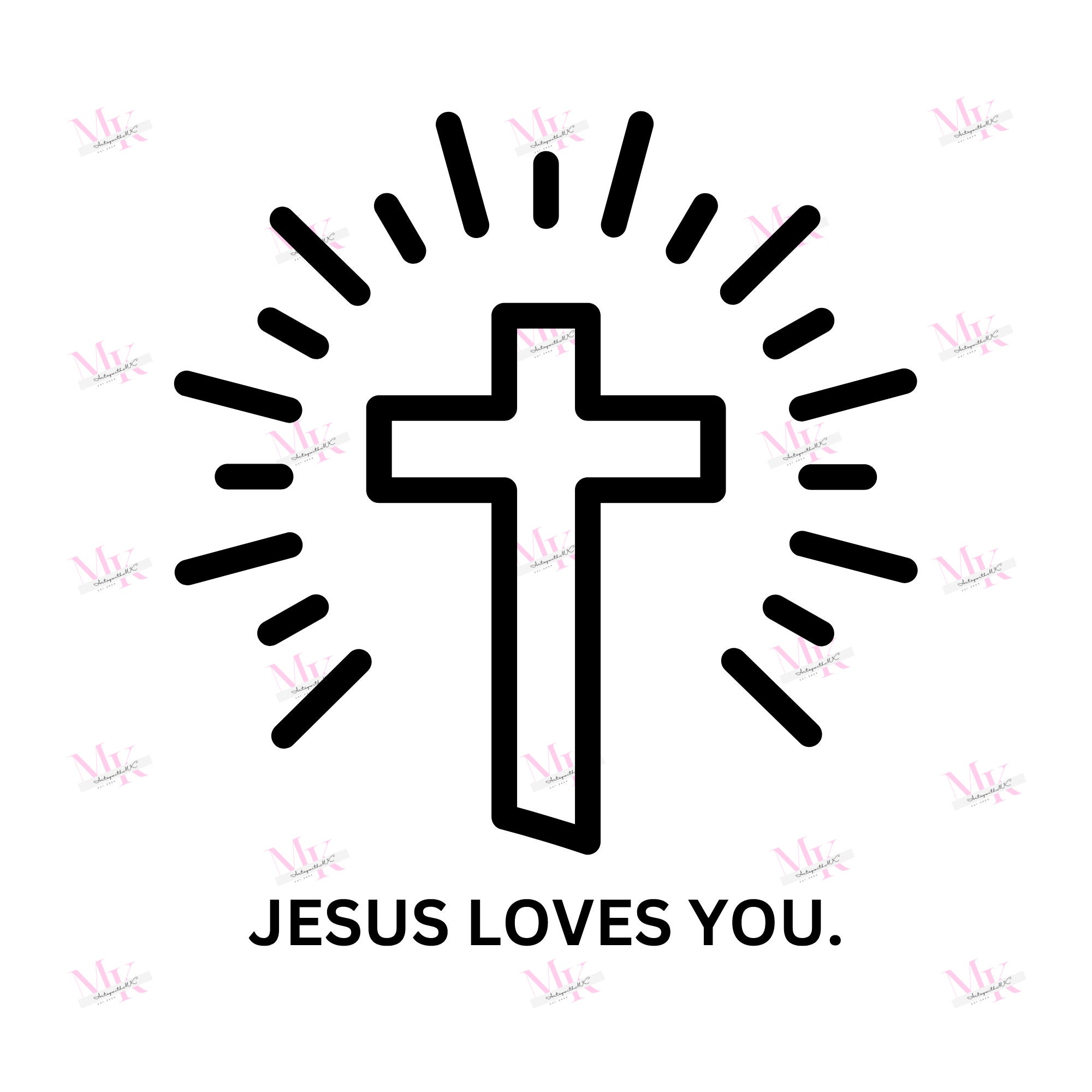 Jesus Loves You SVG, Jesus SVG - Etsy