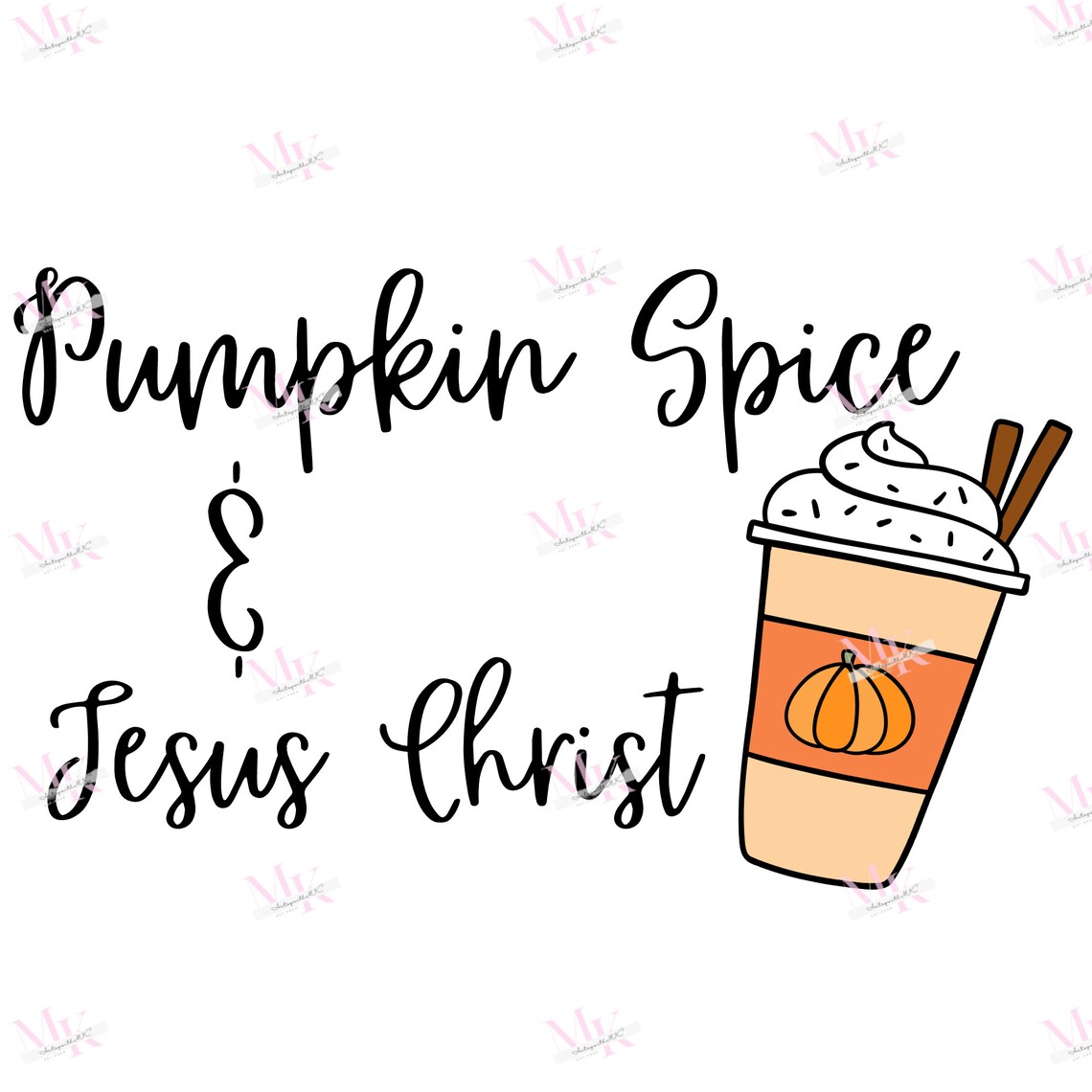 Pumpkin Spice & Jesus Christ SVG, Halloween SVG, Pumpkin Spice SVG - Etsy