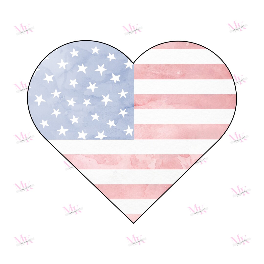 USA Heart Sag, Heart Svg, 4th of July Heart Svg, Flag Heart Svg - Etsy