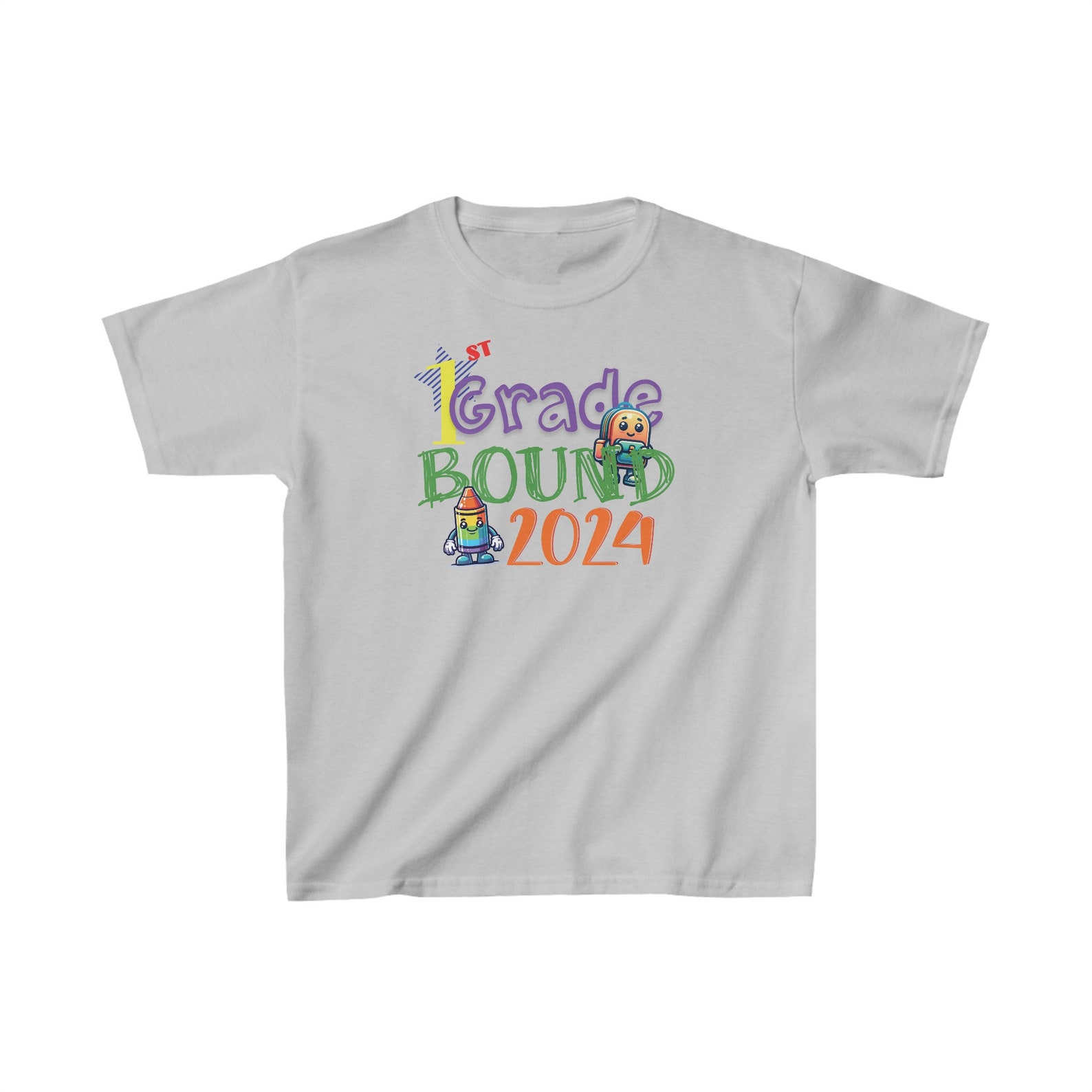 1st Grade Back to School Kids Heavy Cotton™ Tee - Etsy