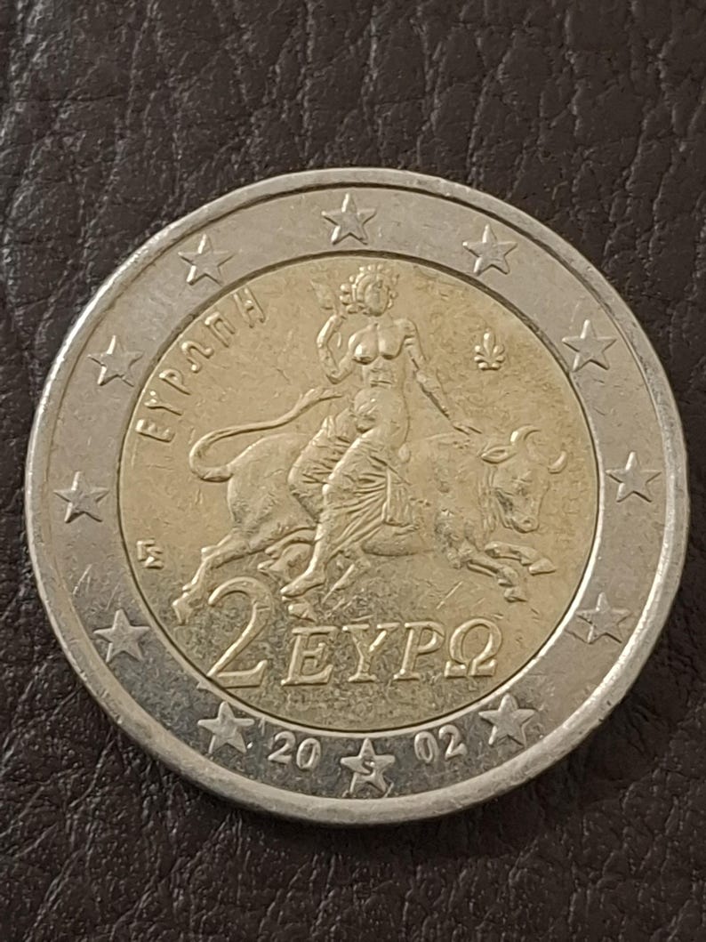 RARE Find - 2 Euro Coin 2002 Greece With S in the Star - Colectors ...
