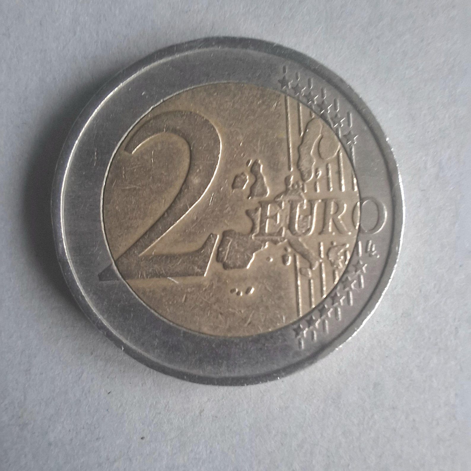 Great Find of a First Edition Circulated 2002 2 Euro Greece Coin ...