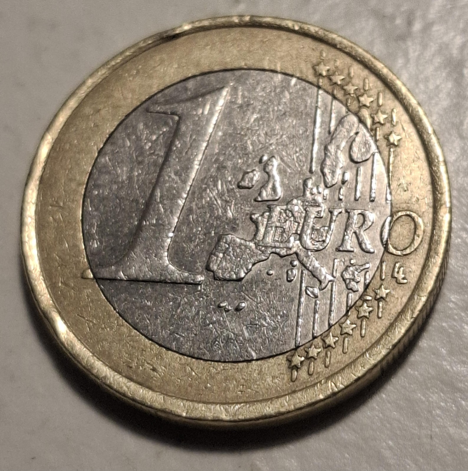 Very Rare Find of a Circulated 1rst Edition 1999 1 Euro Coin From ...