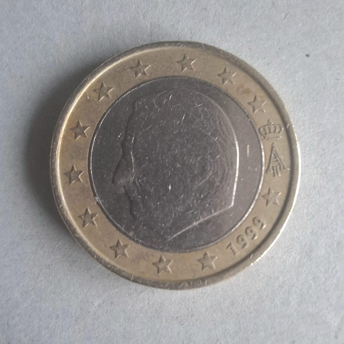 Rare Find of a Circulated 1rst Edition 1999 1 Euro Coin From Belgium ...