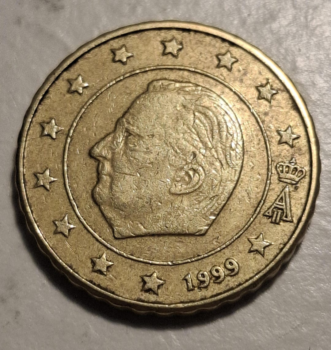 Rare Find of a Circulated 1rst Edition 1999 10 Cent Euro Coin From ...