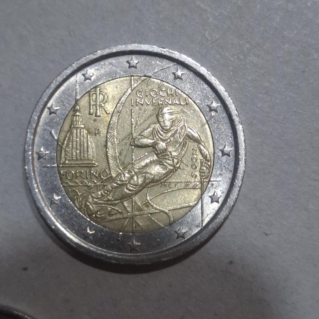 Rare Find of a Circulated Comemorative 2006 2 Euro Coin From Italy - a ...