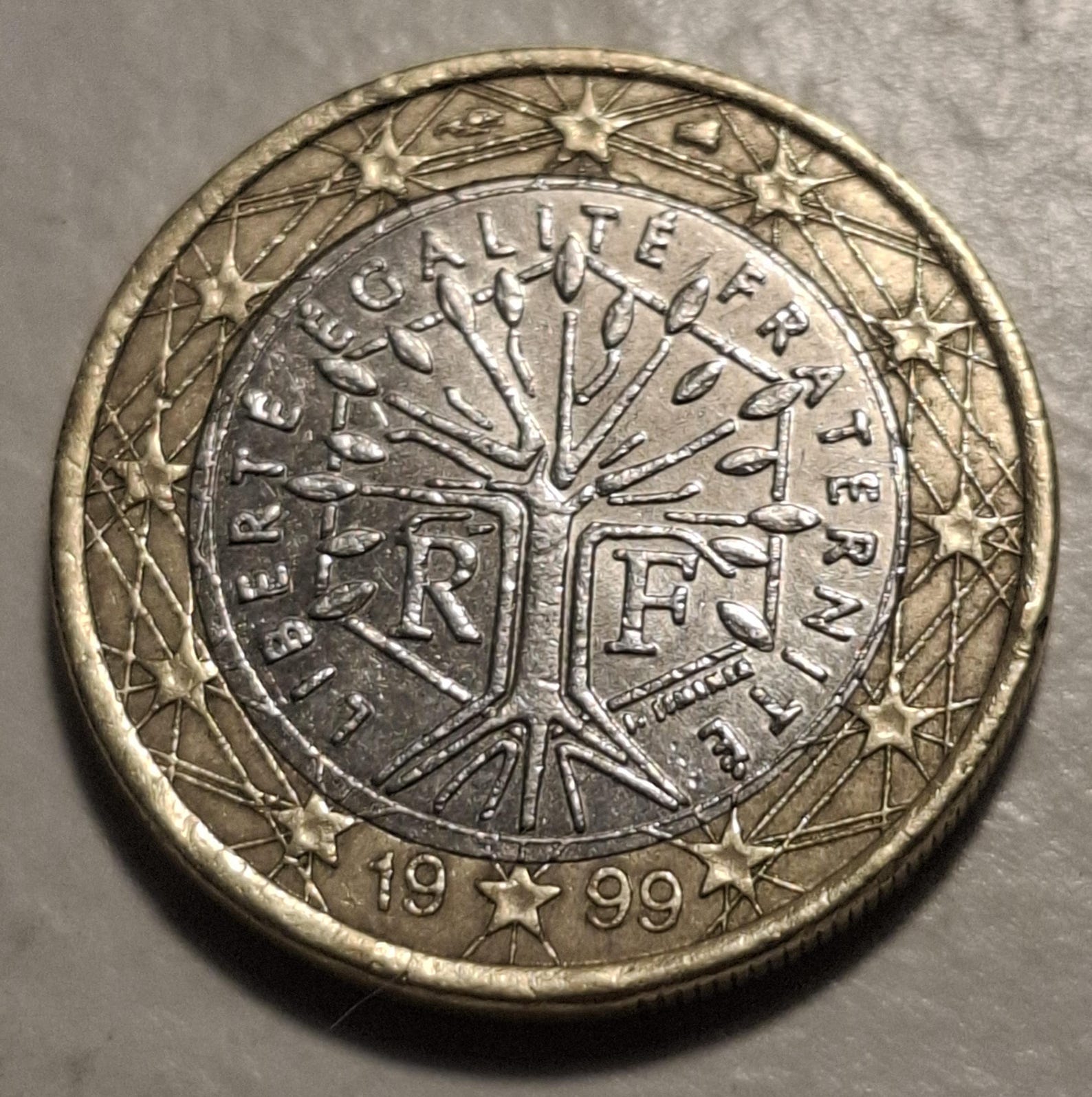 Very Rare Find of a Circulated 1rst Edition 1999 1 Euro Coin From ...