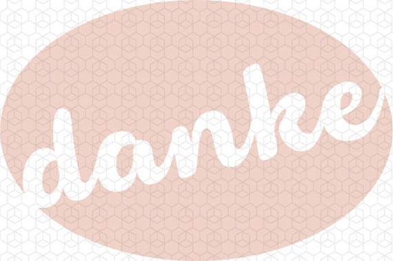 Danke German Thank You SVG Project Design | Etsy
