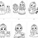 Coloring Pages for Kids 23 Pages Printable Princess and Animal Children ...