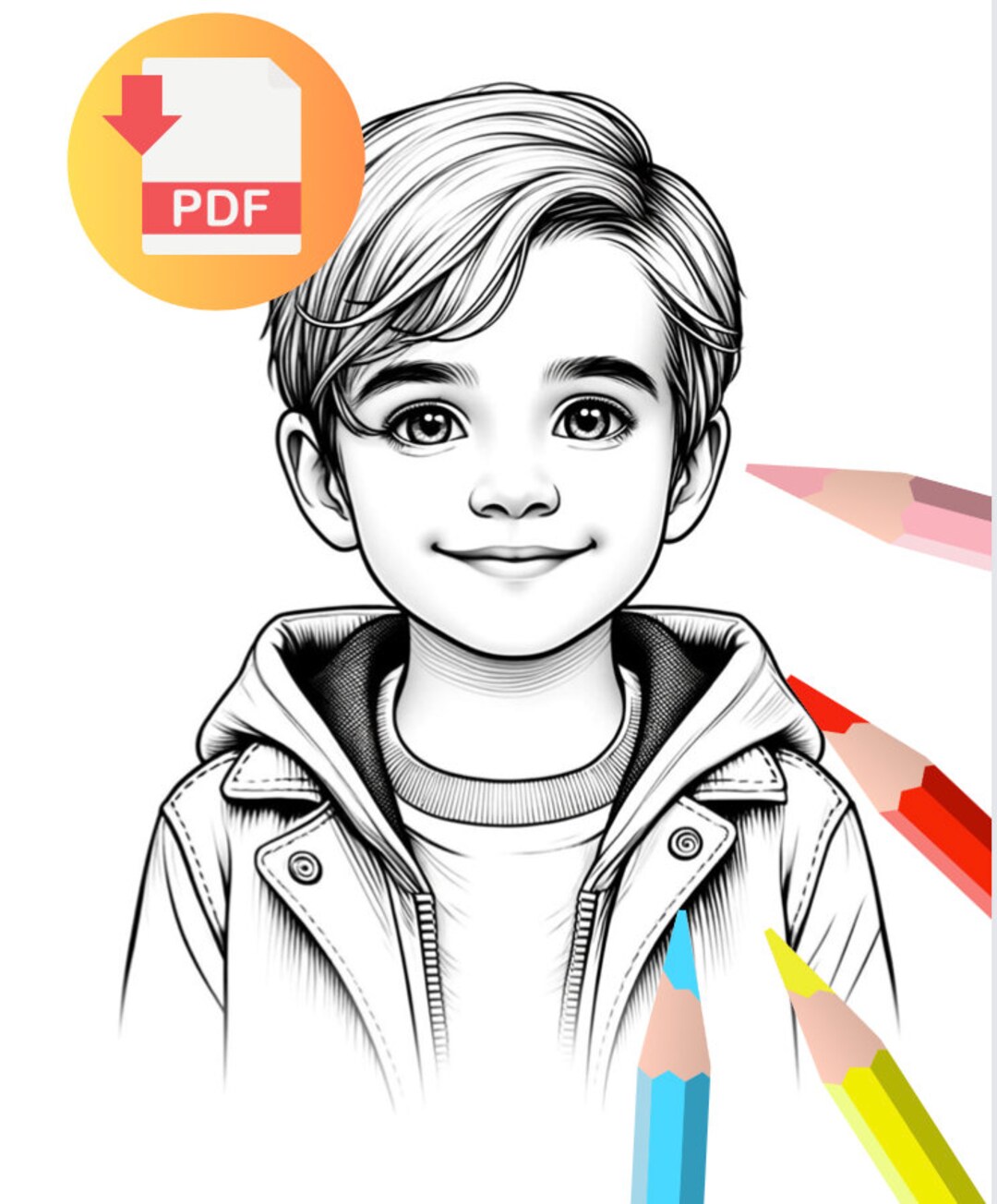 Coloring Page-line Art Drawing for Coloring,adult and Children Coloring ...