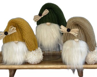 Fall Gnome , Handmade Gnome, Home Decor, Three Tier Tray Decor ...