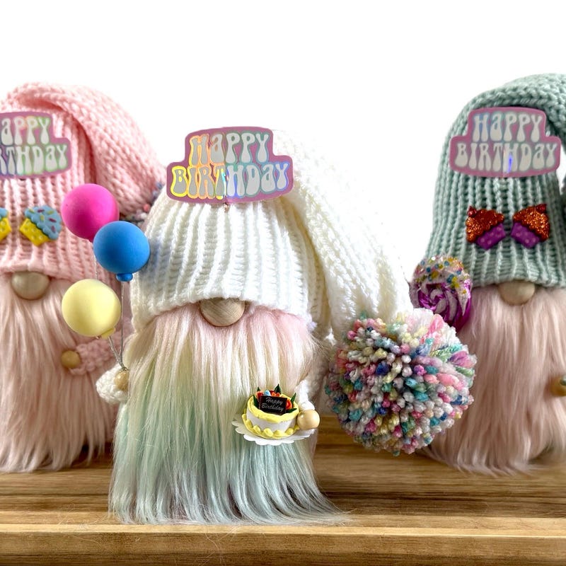 Happy Birthday Gnome - Etsy