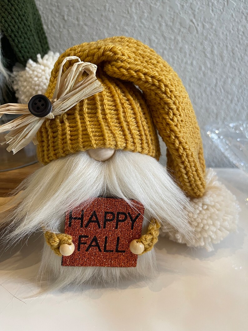 Fall Gnome , Handmade Gnome, Home Decor, Three Tier Tray Decor , Kitchen Decorations, Fall Gnome ...