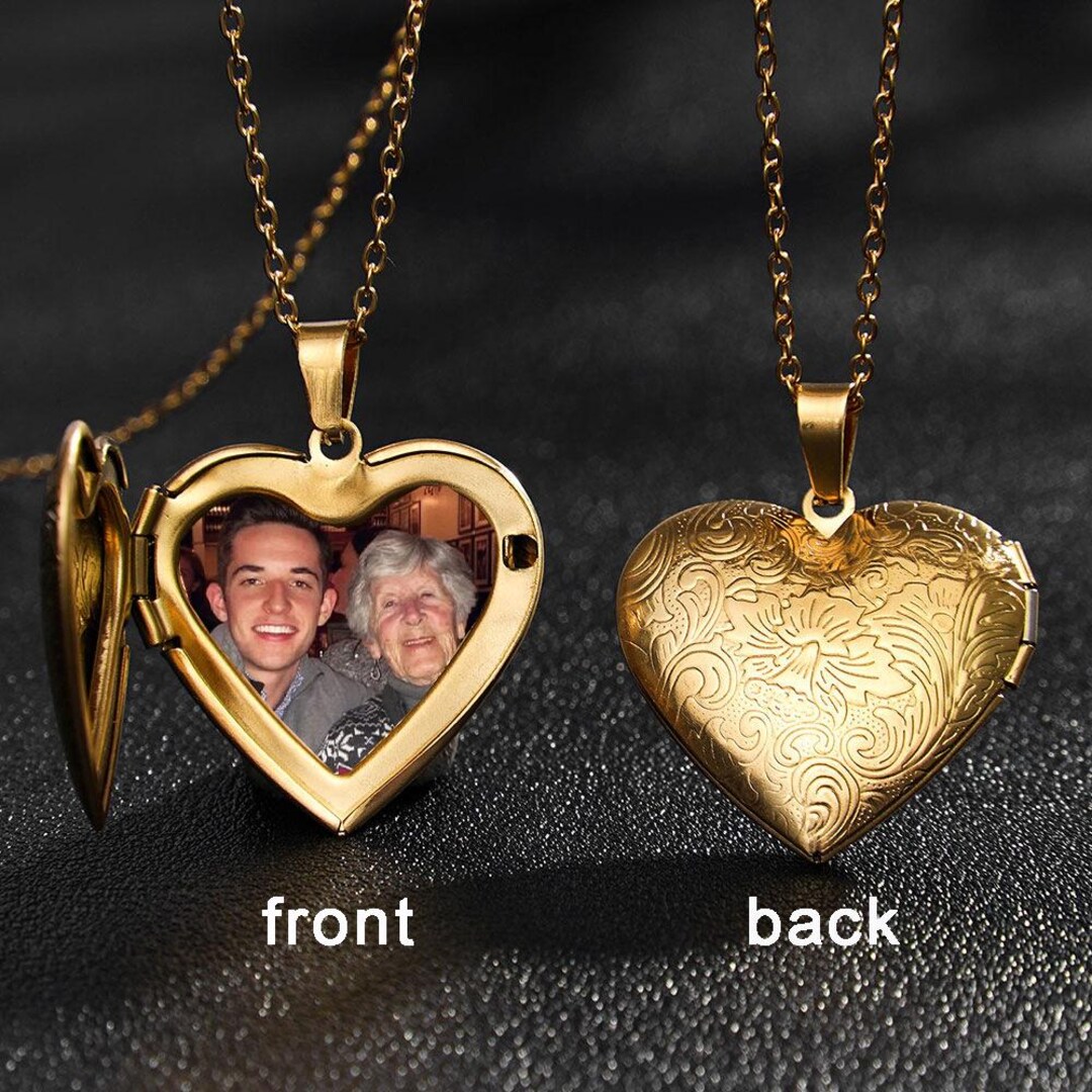 Personalized Photo Locket Necklace: Custom Couple/lover Gift - Etsy