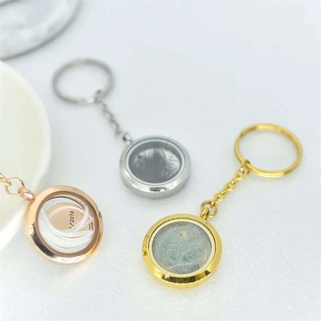 Custom Pet Fur Keychains, Pet Souvenirs, Fur Small Box Keychains, Dog ...