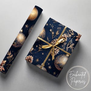 Navy blue chevron wrapping paper store