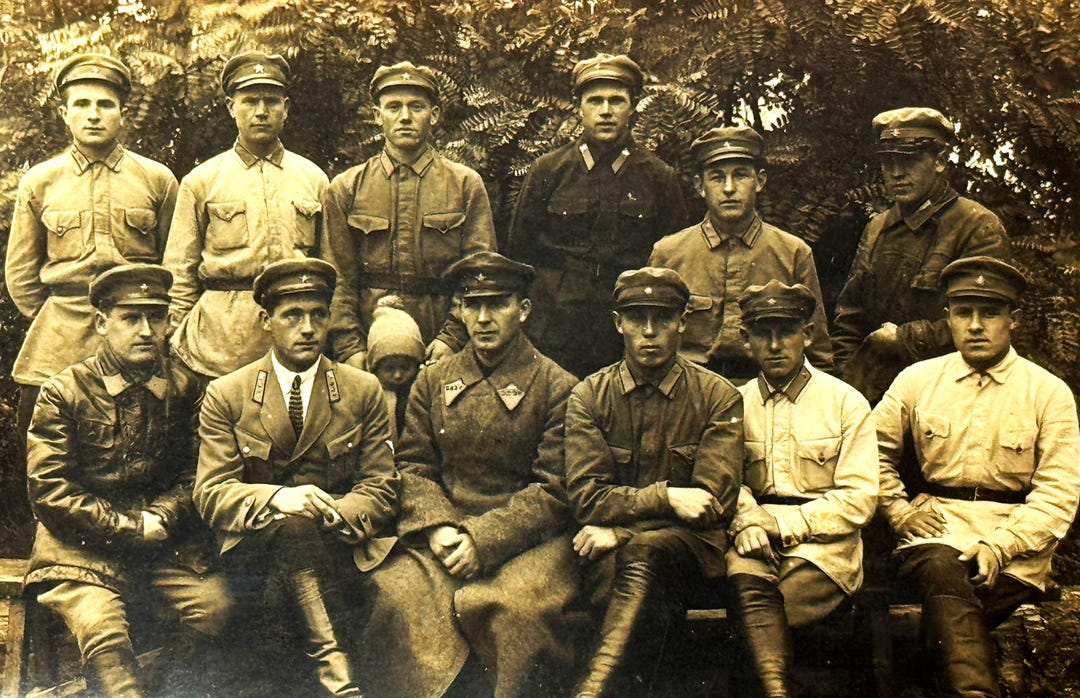 Vintage Photo Early Soviets 1930s Handsome Men Chekists USSR Security ...