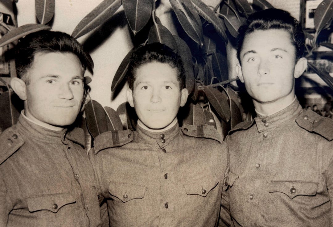 1960s Soviet Army Vintage Photo – Three Young Soldiers Embracing ...