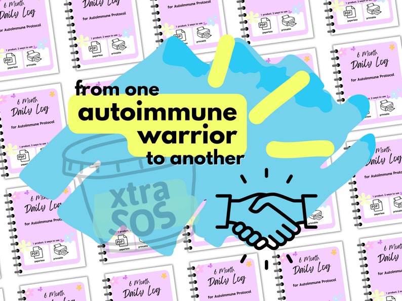 6 Month AIP Daily Log Journal Digital Printable for the Autoimmune ...