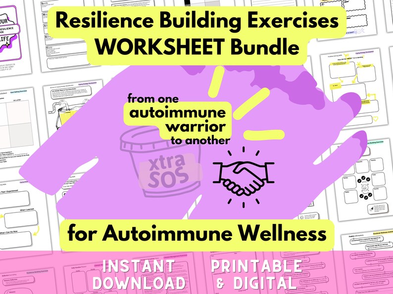 Resilience Building Exercises Printable Digital Worksheet Bundle ...