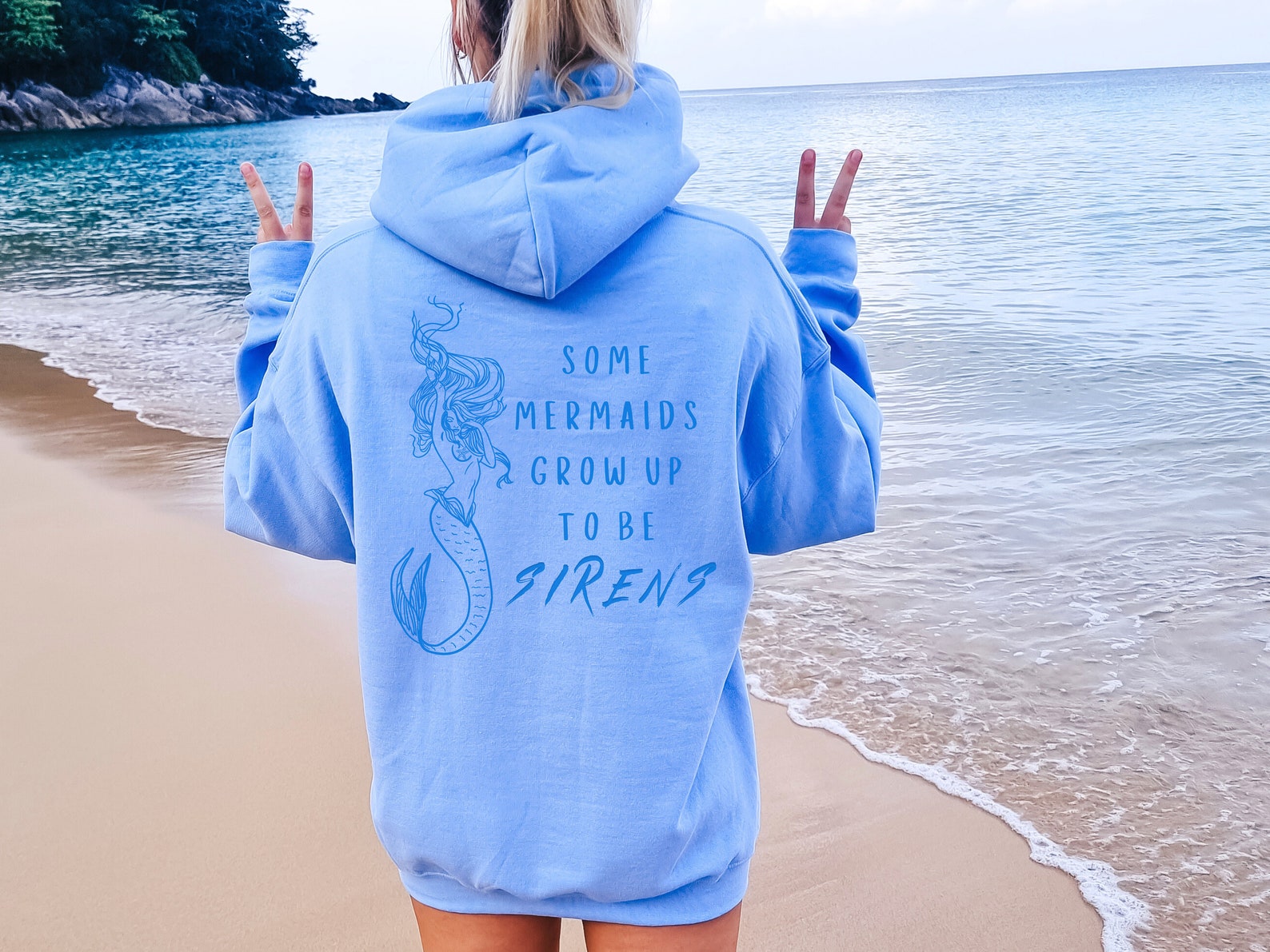 Sirencore Beachy Hoodie Sirencore Aesthetic Clothing Beachy Sweatshirt ...