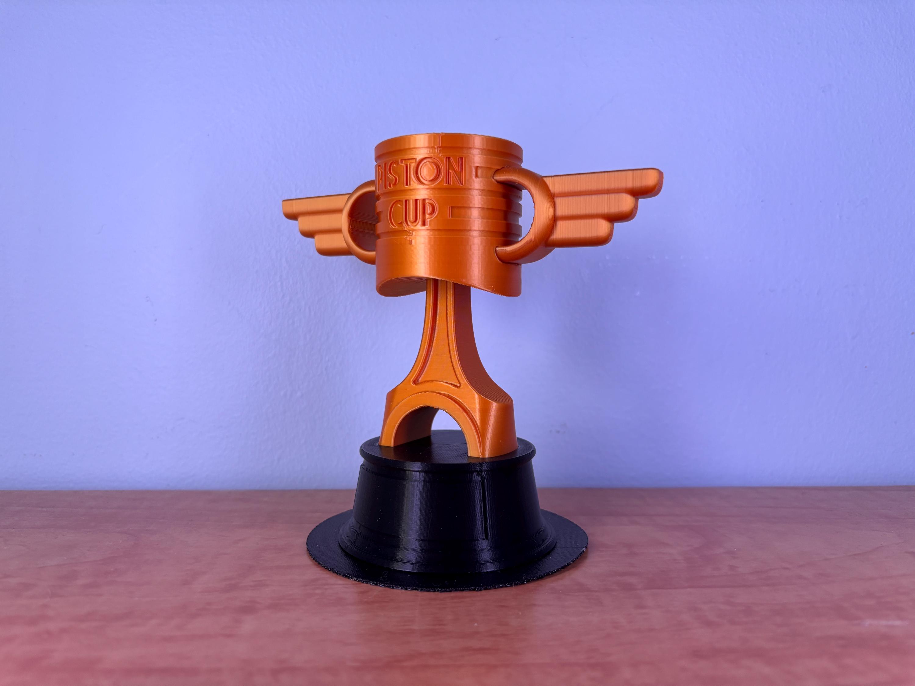 3D Printed Piston Cup - From Disney Pixar Film "cars" - Piston Cup Cars ...