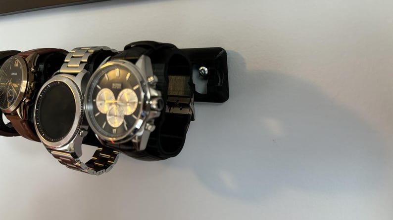 Wall Mountable 4 Watch Display Stand and Organizer Rack - Wrist Watch ...