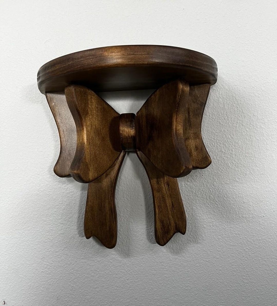 Wooden Bow Shelf - Etsy