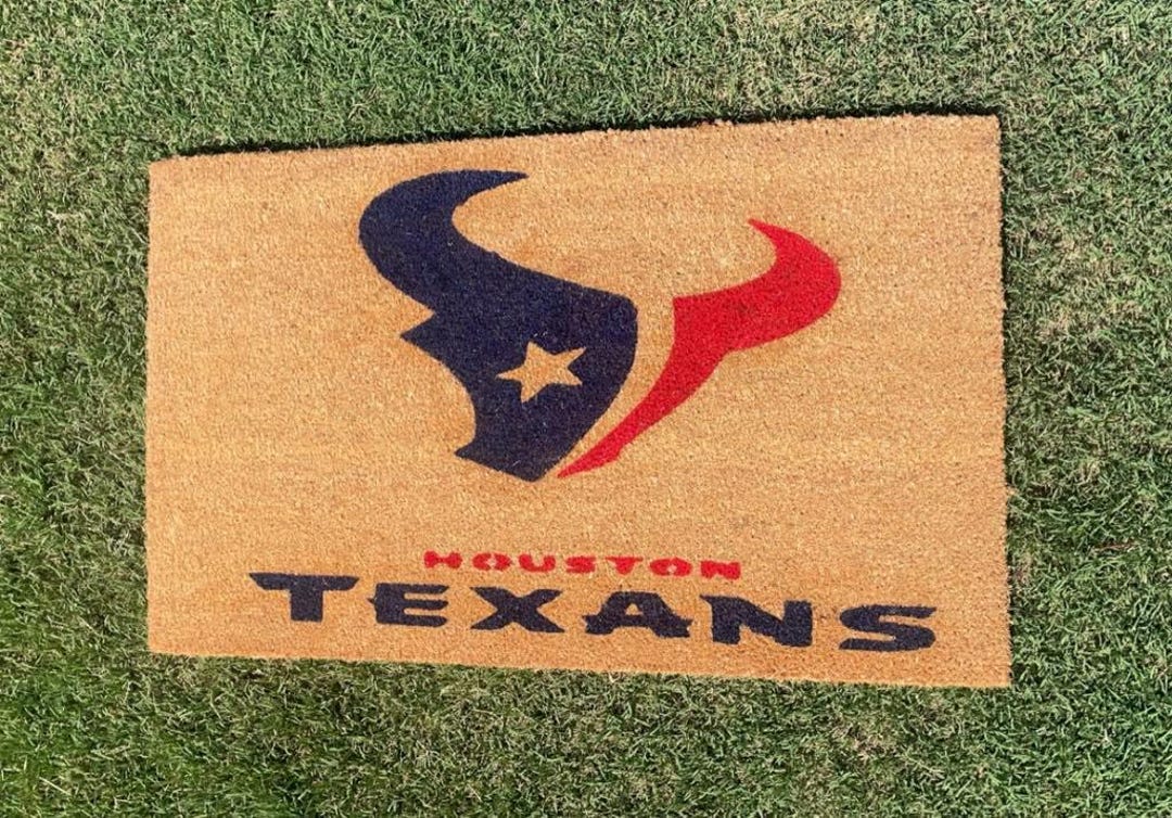 Houston Texans Hand-painted Doormat - Etsy