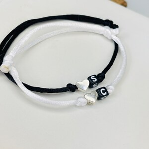 Personalised Couples Bracelet Matching Friendship Bracelet Set for Best ...