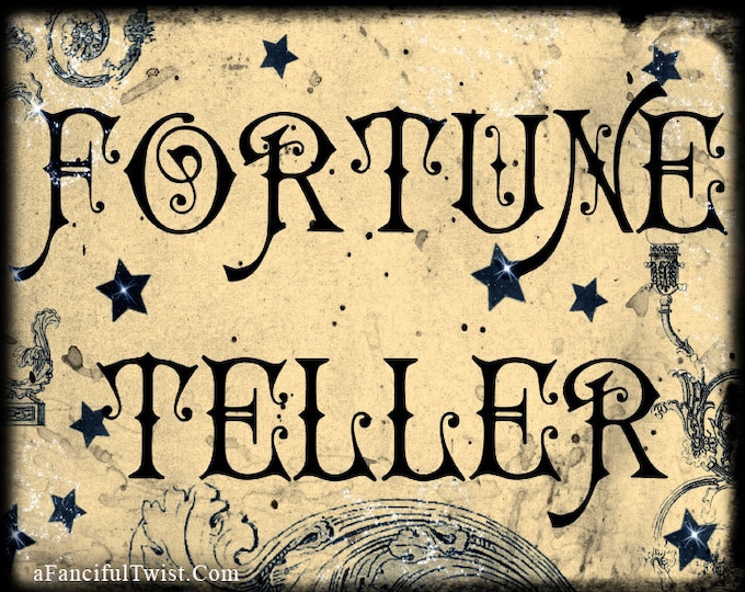 Fortune Teller Print - Etsy