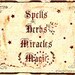 Spells Herbs Miracles Magic - Large Print - Etsy