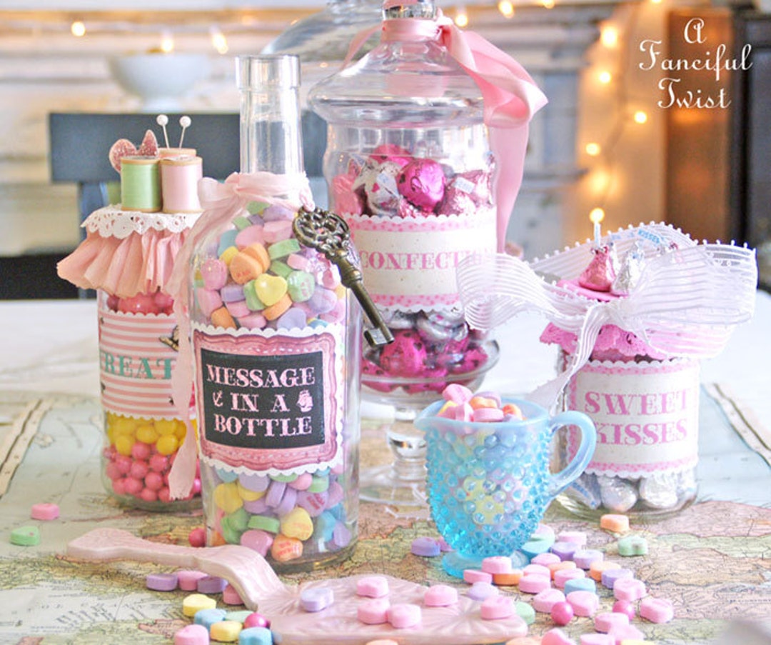 9 Assorted Sweetie Jar Labels - Etsy