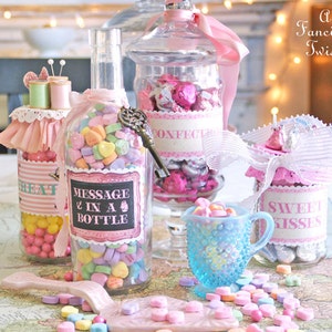 9 Assorted Sweetie Jar Labels - Etsy