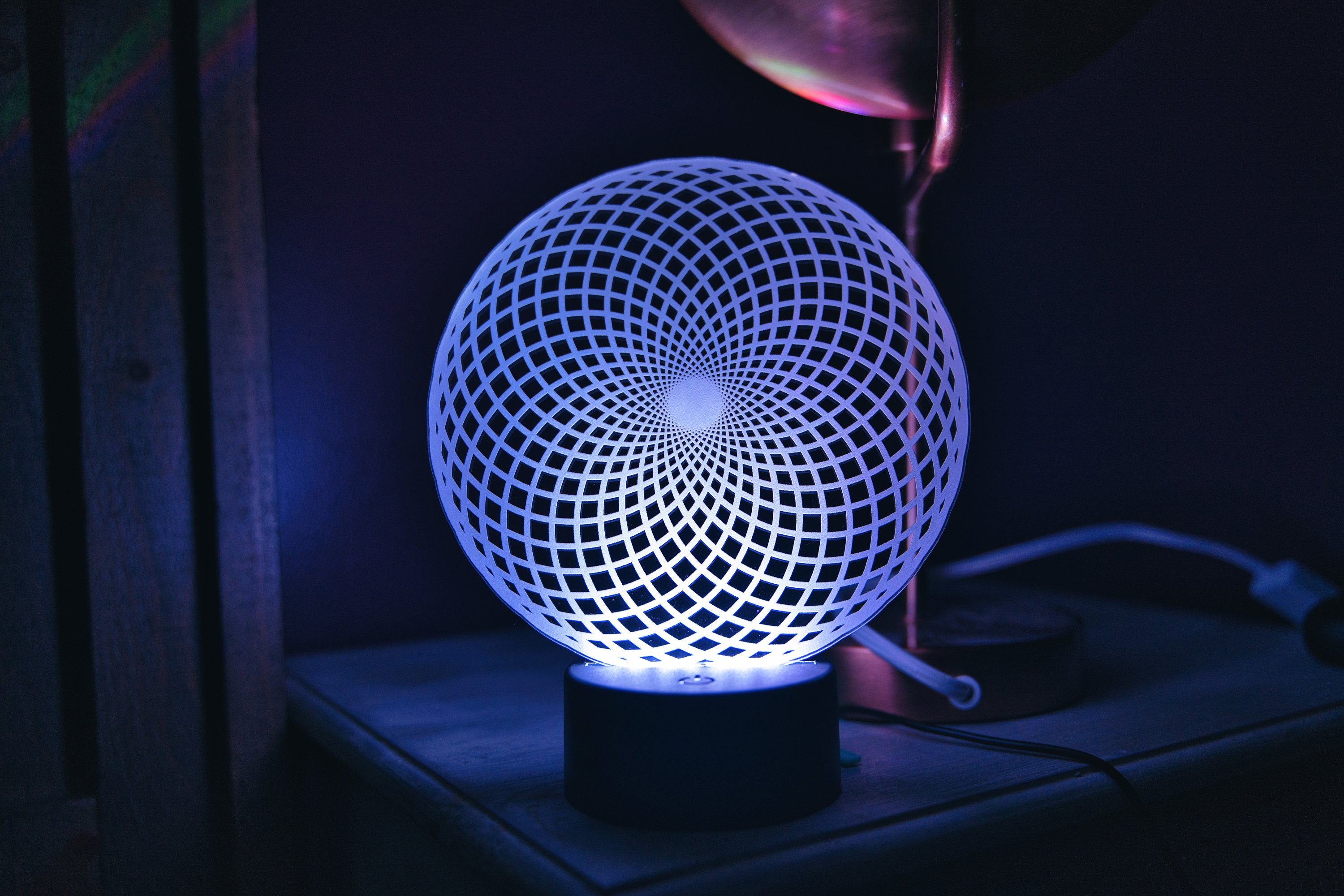 Sacred Geometry Torus High Vibrational Pattern | USB LED Light Base - Etsy
