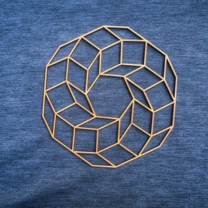 Tesseract Wall Art Collection: Hypercube, Floating Cube, Sacred ...