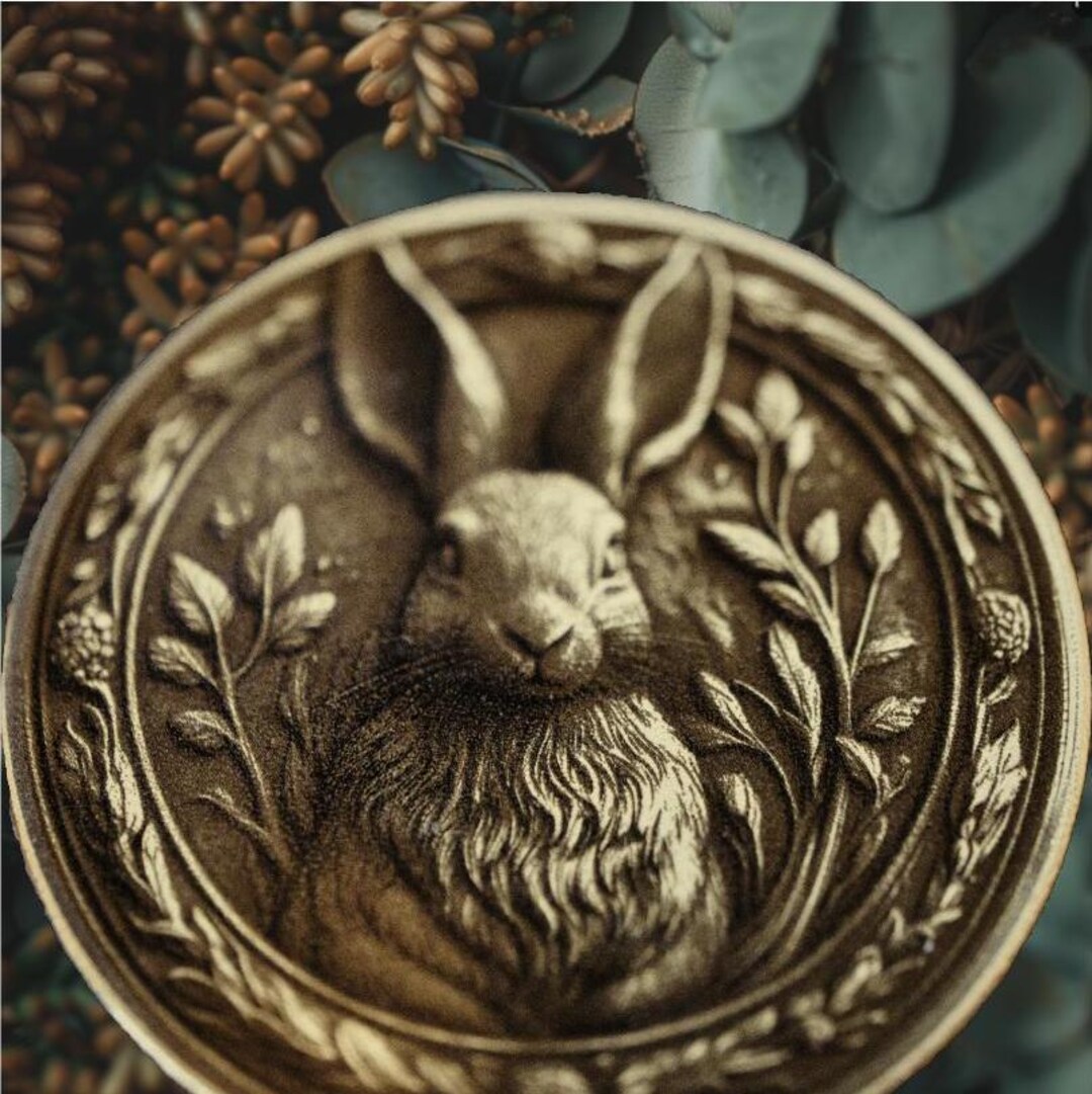 Enchanted Hare Brass Coin - Lucky Charm - Etsy