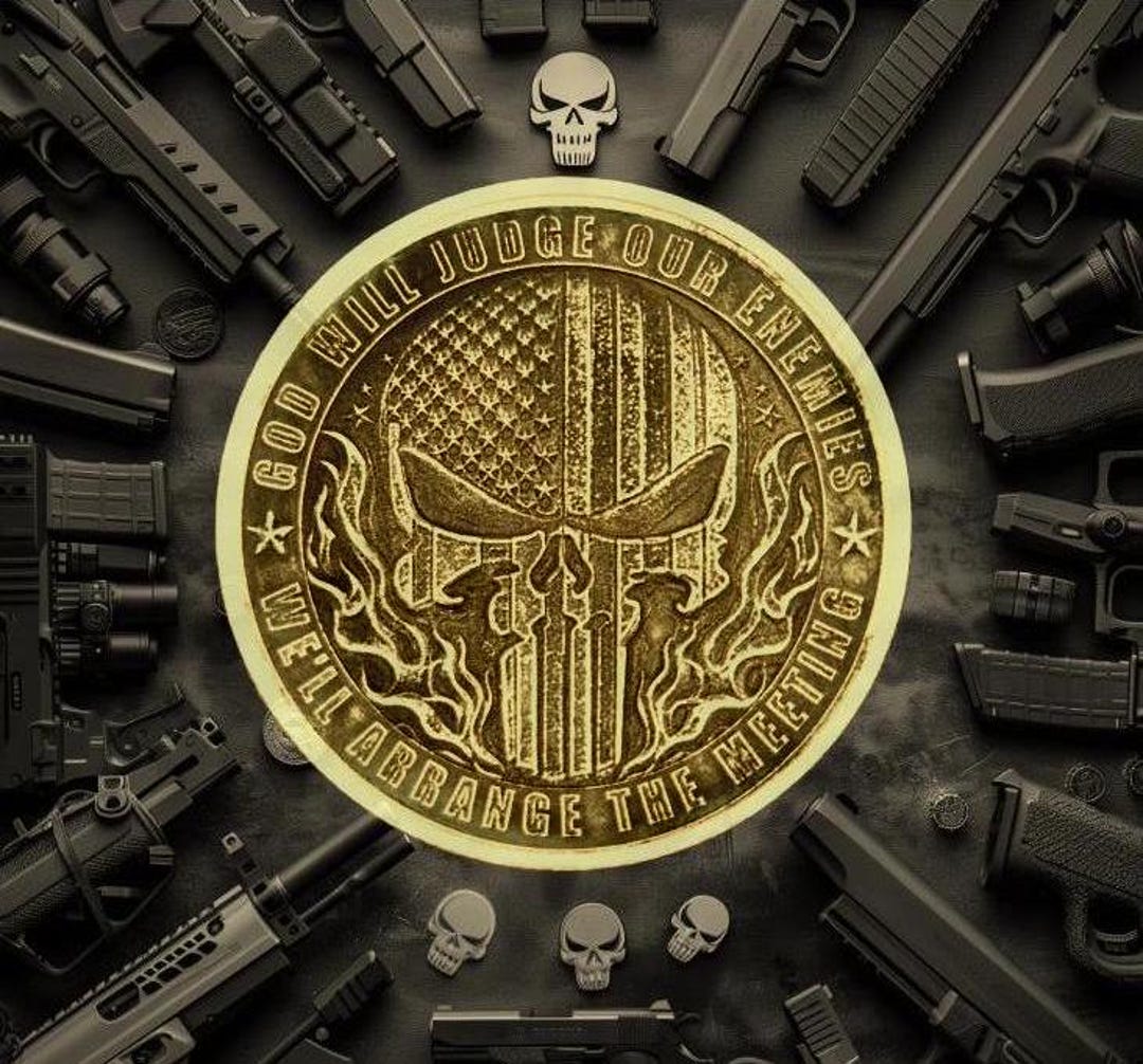 Punisher Brass Coin Challenge Coin Unique Marvel Inspired Gift - Etsy