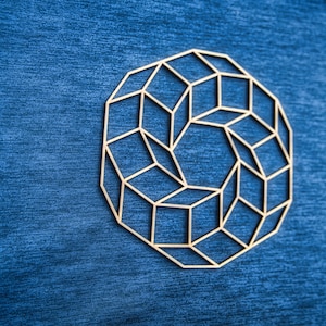 Tesseract Wall Art Collection: Hypercube, Floating Cube, Sacred ...