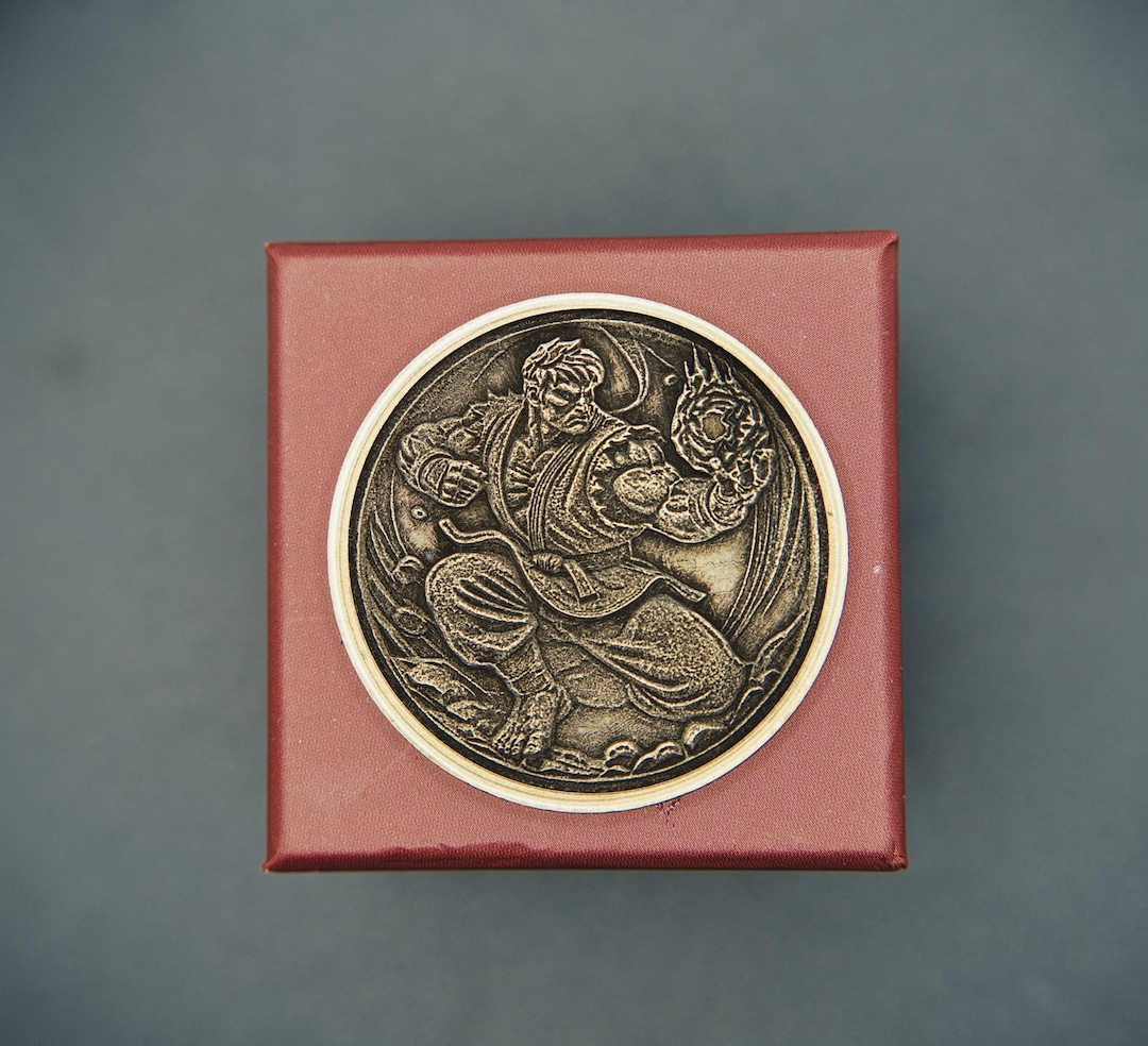Ryu Hydoken Brass Coin Street Fighter - Unique Gamer Gift and Keepsake ...