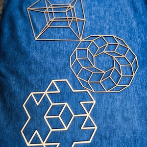 Tesseract Wall Art Collection: Hypercube, Floating Cube, Sacred ...