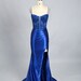 Royal Blue Freyer Corset Dress Jessica Stuart - Etsy