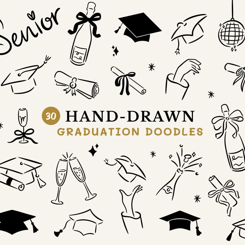 Graduation Doodles - Etsy