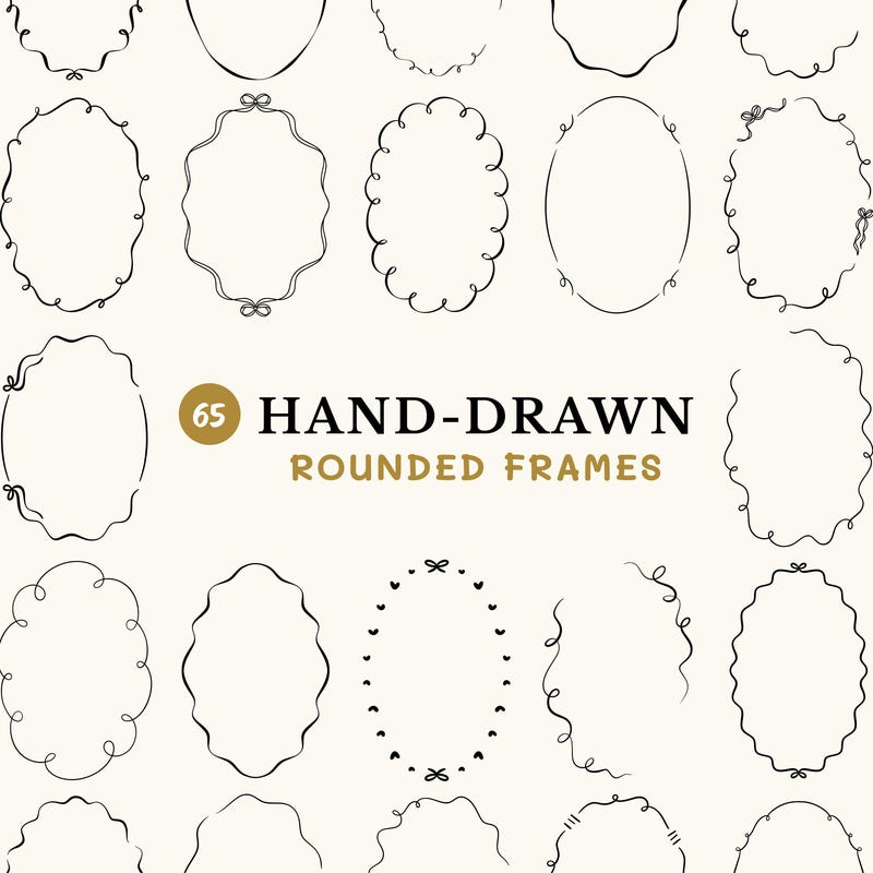 Round & Oval Frames - Etsy