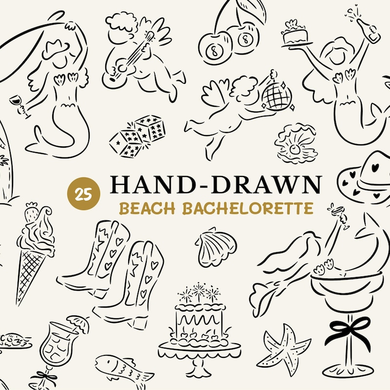 Hand Drawn Logo Coastal - Etsy