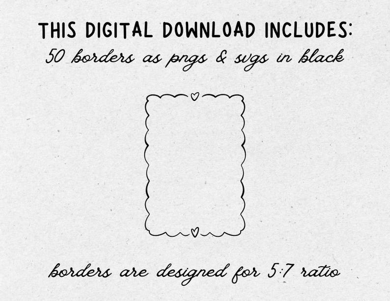 Hand Drawn Frame Svg, Hand Drawn Border Svg, Frame Bundle Svg, Border ...